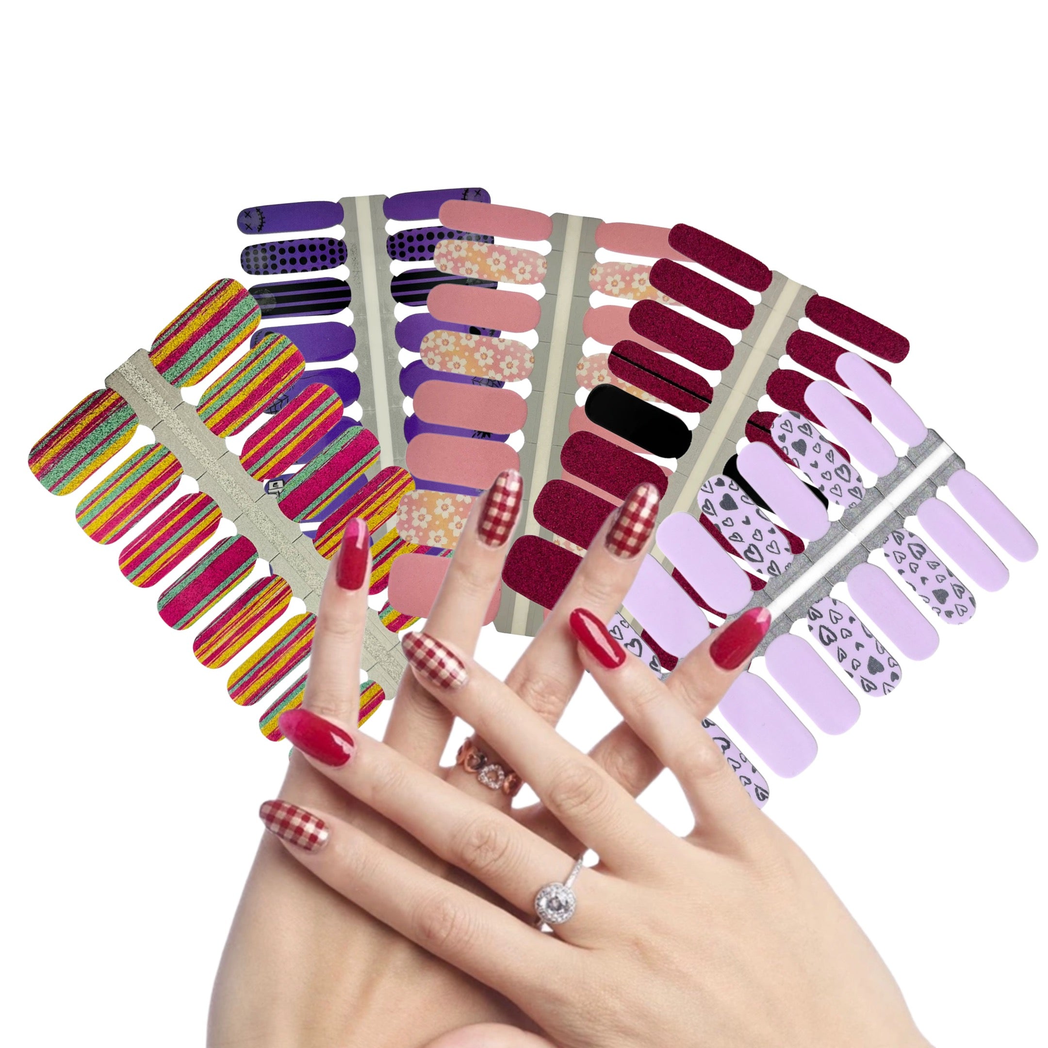 NAILFORDABLE!-Hundreds of Nail Polish Wraps' Styles & Colors for $2.99