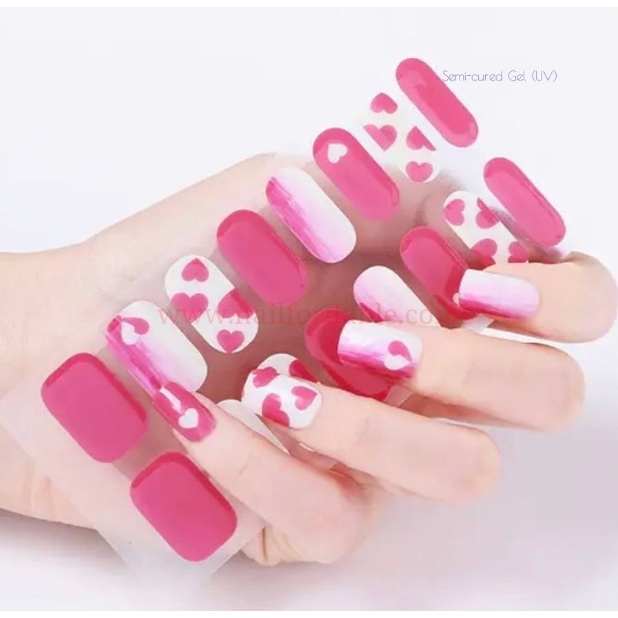 Blue Gradient - Semi-Cured Gel Wraps (UV) | Nail Wraps | Nail Stickers ...