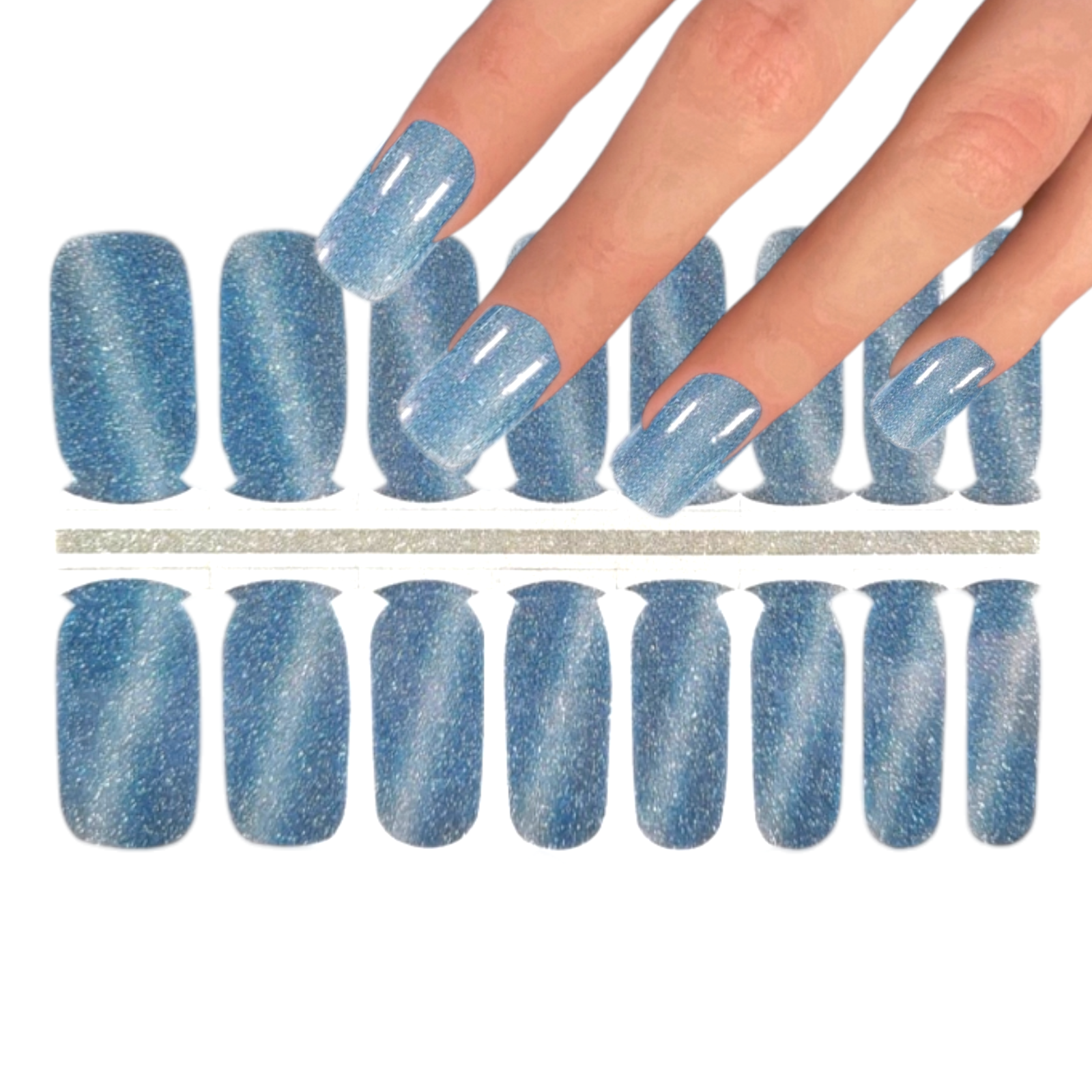 Cat eye - Galaxy| Nail Wraps | Nail Stickers | Nail Strips | Gel Nails ...