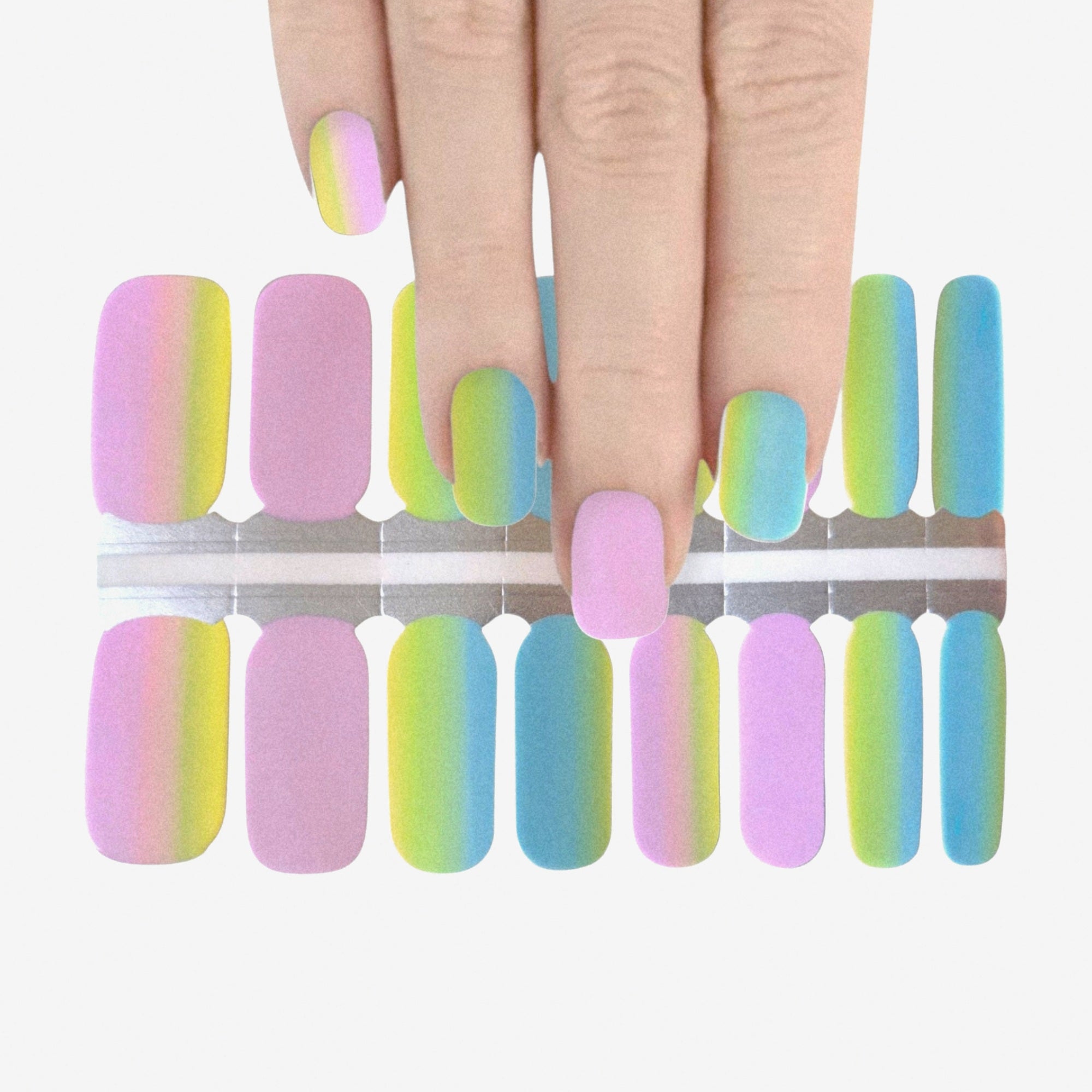 Neon Pastel colors| Nail Wraps | Nail Stickers | Nail Strips | Gel ...