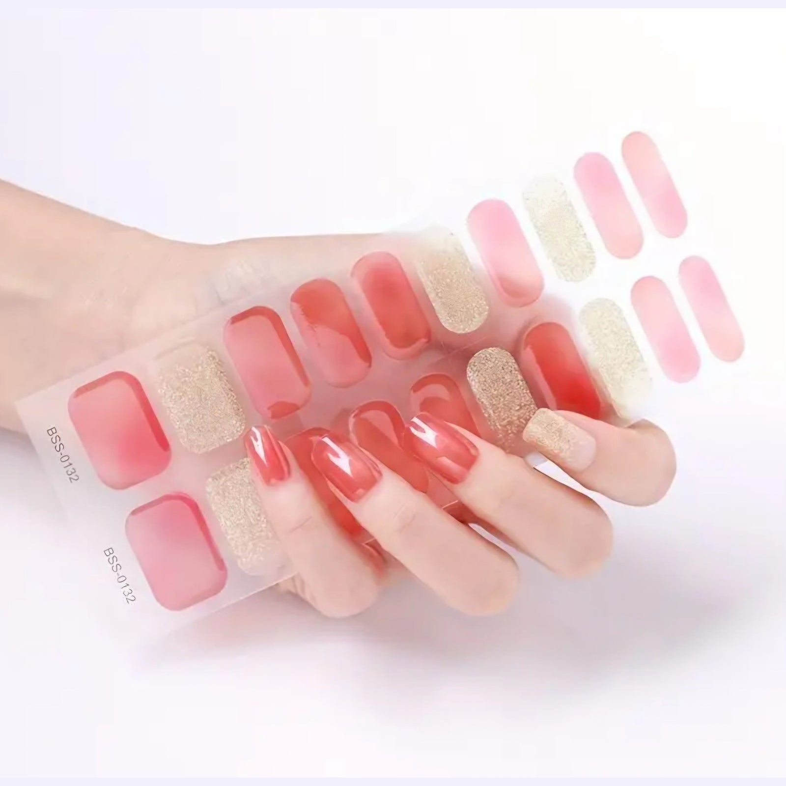 Blue mist - Semi-Cured Gel Wraps (UV) | Nail Wraps | Nail Stickers ...