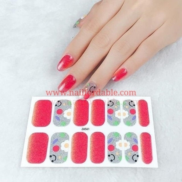 Smily day | Nail Wraps | Nail Stickers | Nail Strips | Gel Nails | Nail ...