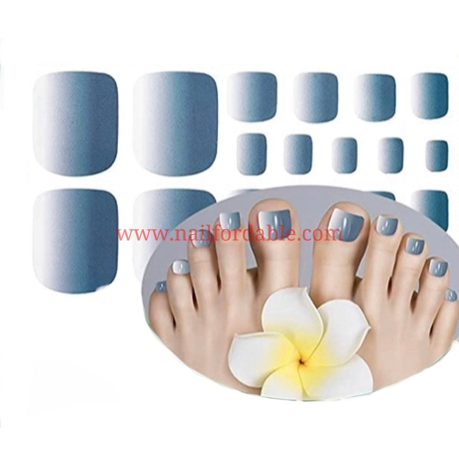 Blue transition | Nail Wraps | Nail Stickers | Nail Strips | Gel Nails ...