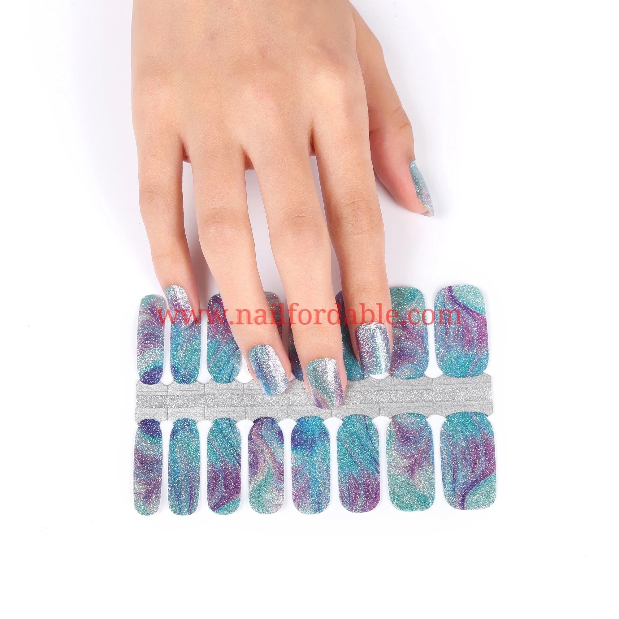 Purple tornado| Nail Wraps | Nail Stickers | Nail Strips | Gel Nails ...