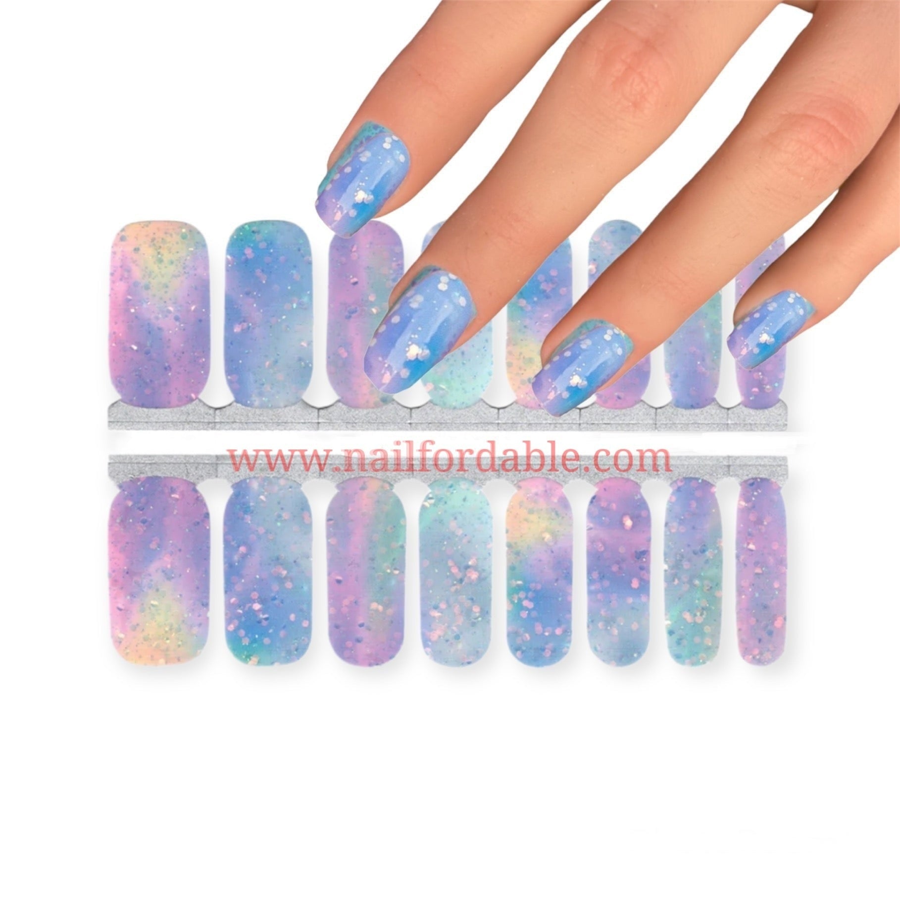 Sky sparkles| Nail Wraps | Nail Stickers | Nail Strips | Gel Nails ...